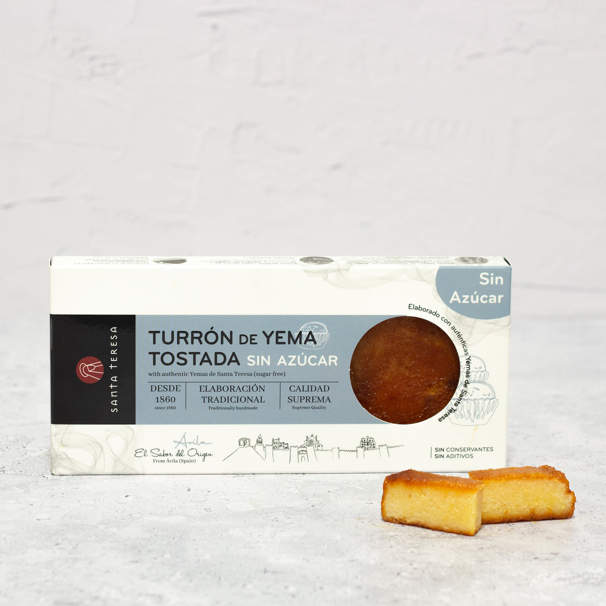 Turrón de Yema Tostada sin Azúcar 270g – Santa Teresa Gourmet